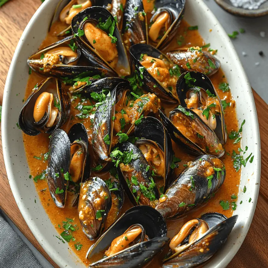 Mouclade Charentaise – Recette avec Sauce Crémeuse au Curry